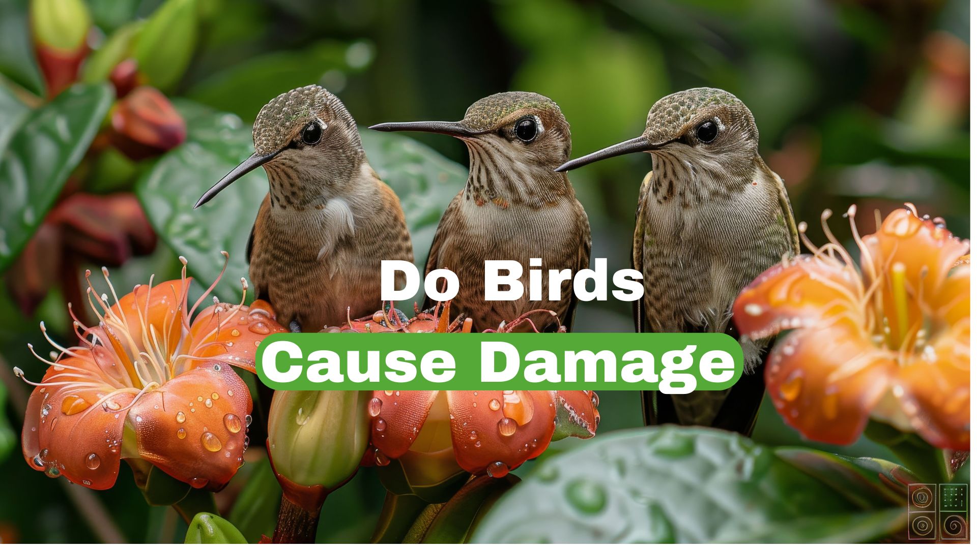 Do Birds Cause Damage To Your Outdoor Plants And Trees?