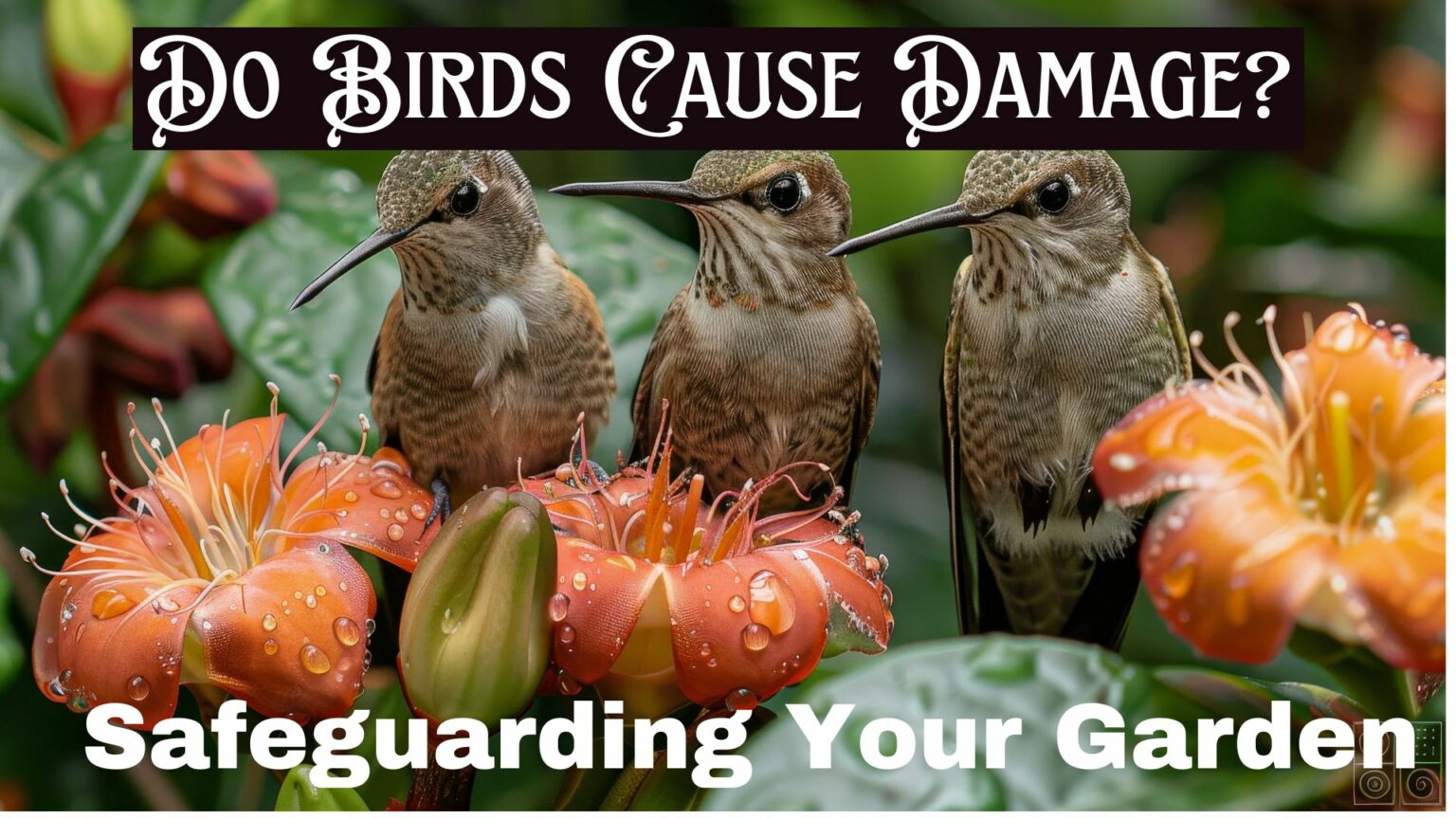 Do Birds Cause Damage To Your Outdoor Plants And Trees?